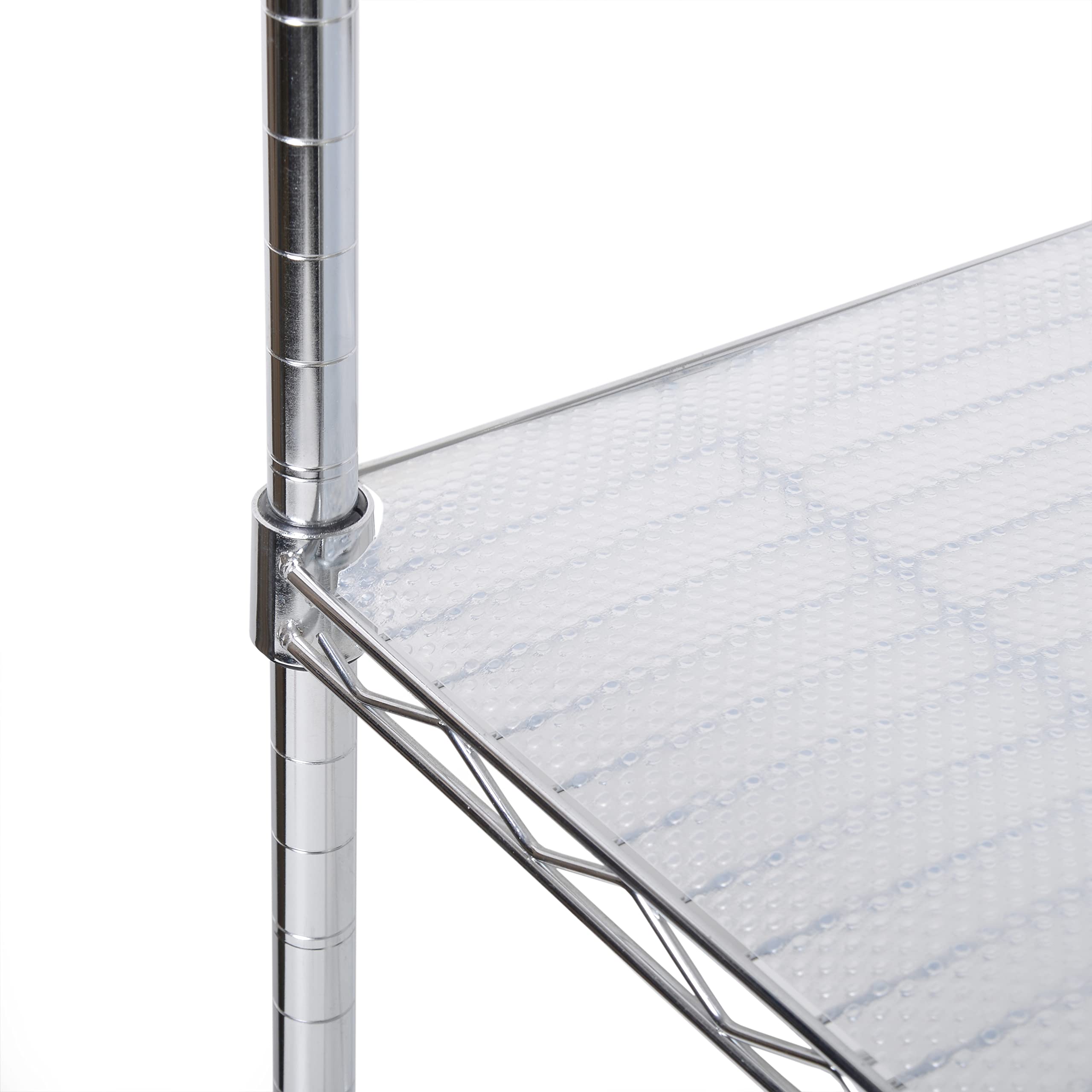 Con-Tact Brand Duraliner Premium Plus Heavy Duty Non-Adhesive Shelf and Drawer Liner, 12" x 20', Clear Nova Dots (12" x 20')