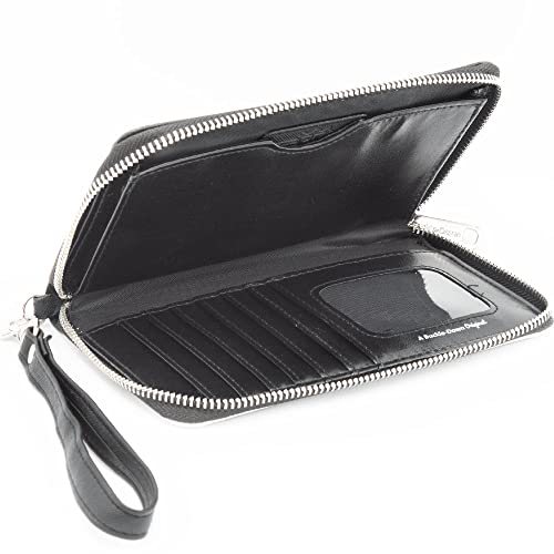 Disney Wallet, Zip Around, The Little Mermaid Ariel and Eric Kiss the Girl Scene, Vegan Leather