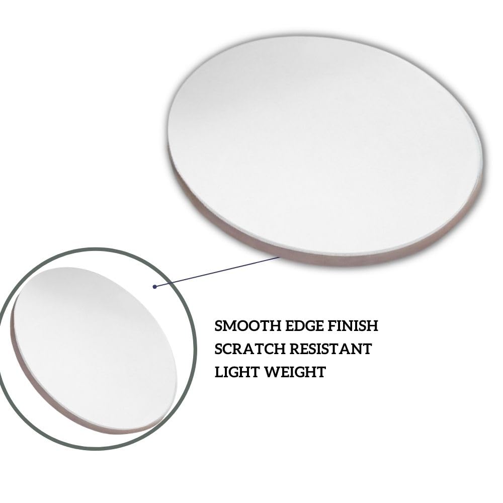 Frosted Acrylic Cake Circle, Blank Disc for D.I.Y - 6 Inch Diameter Acrylic Round Disc, Perfect for Cake Decorating Vinyl Craft Project - 6 Inch Multipurpose Plexiglass (3 Units)
