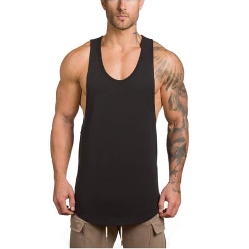 Muscle Killer 3 Pack Men's Muscle Gym Workout Stringer Tank Tops Bodybuilding Fitness T-Shirts (Black+Gray Green+ALOT,Medium)