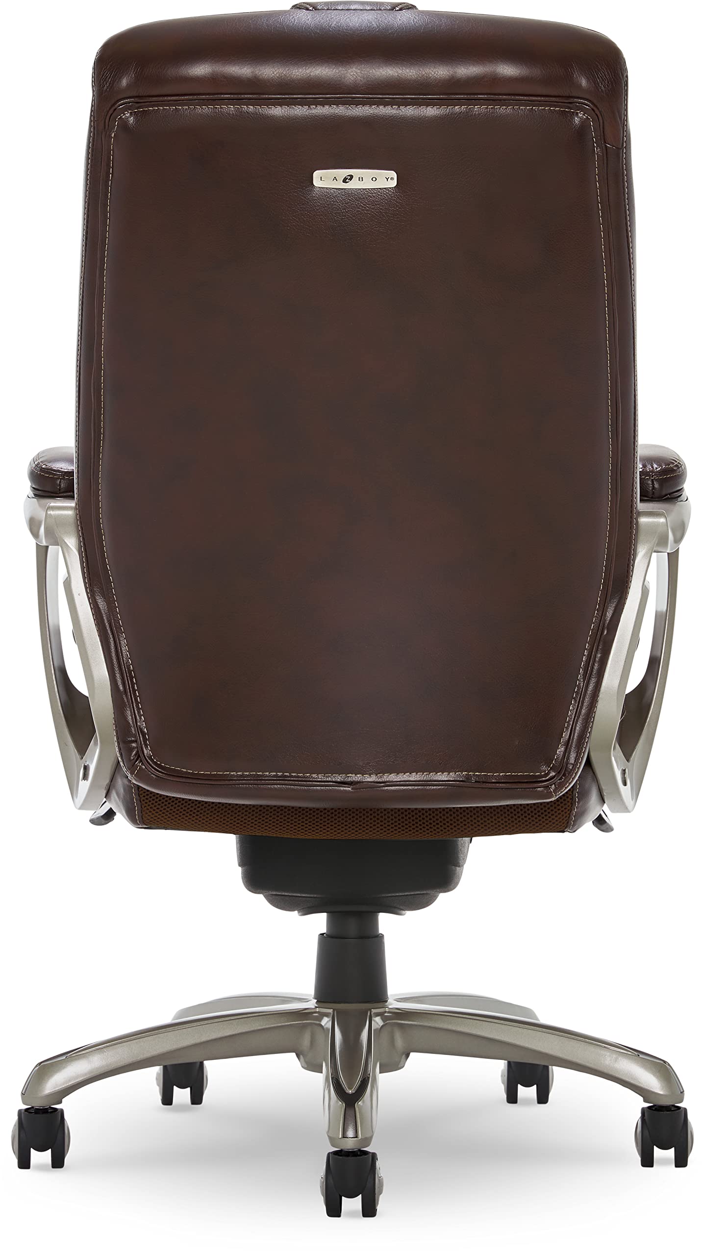 La-Z-Boy Cantania Executive Chair with AIR Lumbar Technology and Memory Foam Cushions, Ergonomic Design for Office Space, Brown
