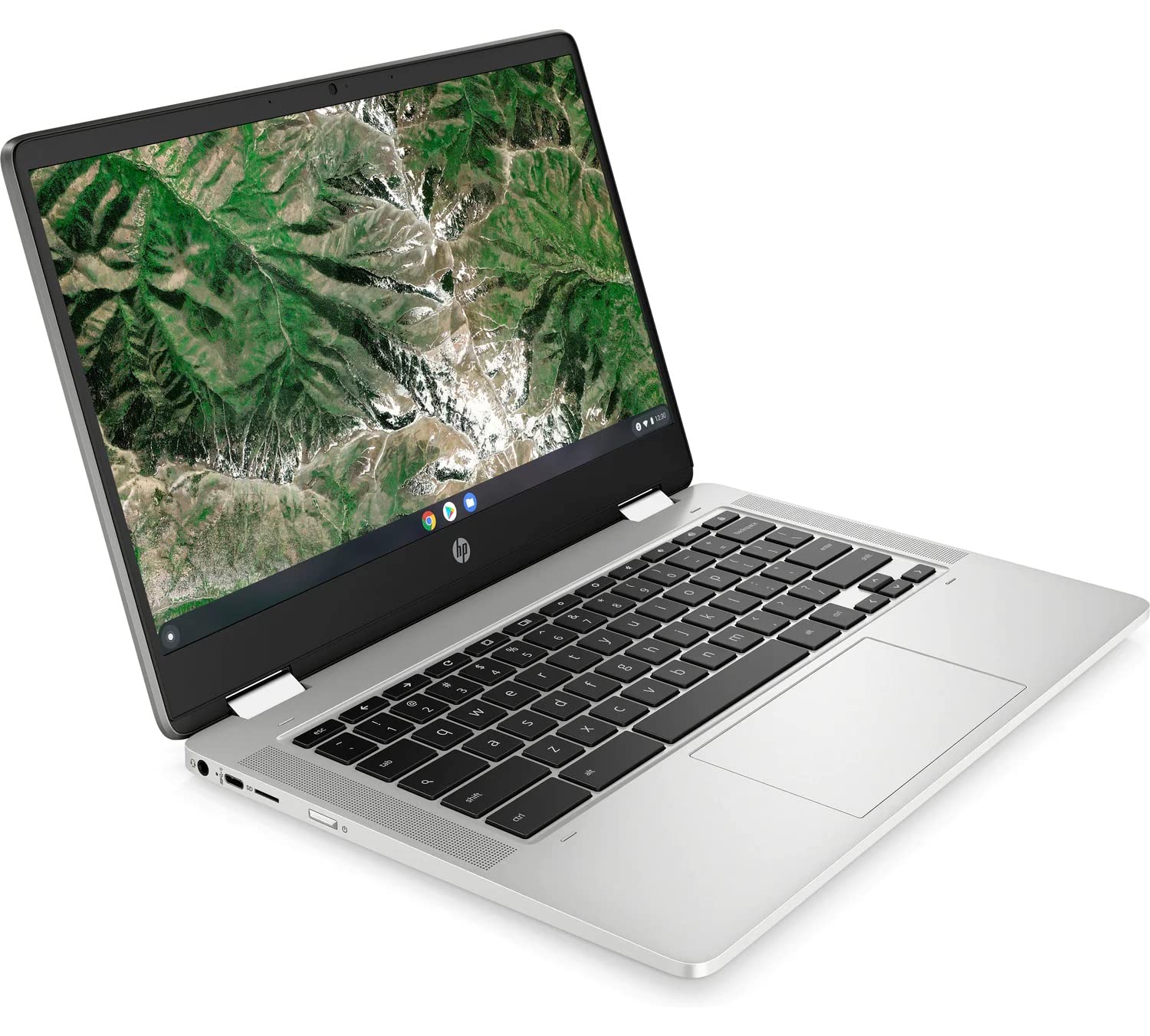 HP Chromebook x360 14-inch HD Touchscreen, 64GB eMMC, Intel Celeron N4020 2-in-1 Laptop (4GB RAM, USB-C, Wi-Fi, Webcam, SD Card Reader, Chrome OS) Silver, 14a-ca0036tg (Renewed)