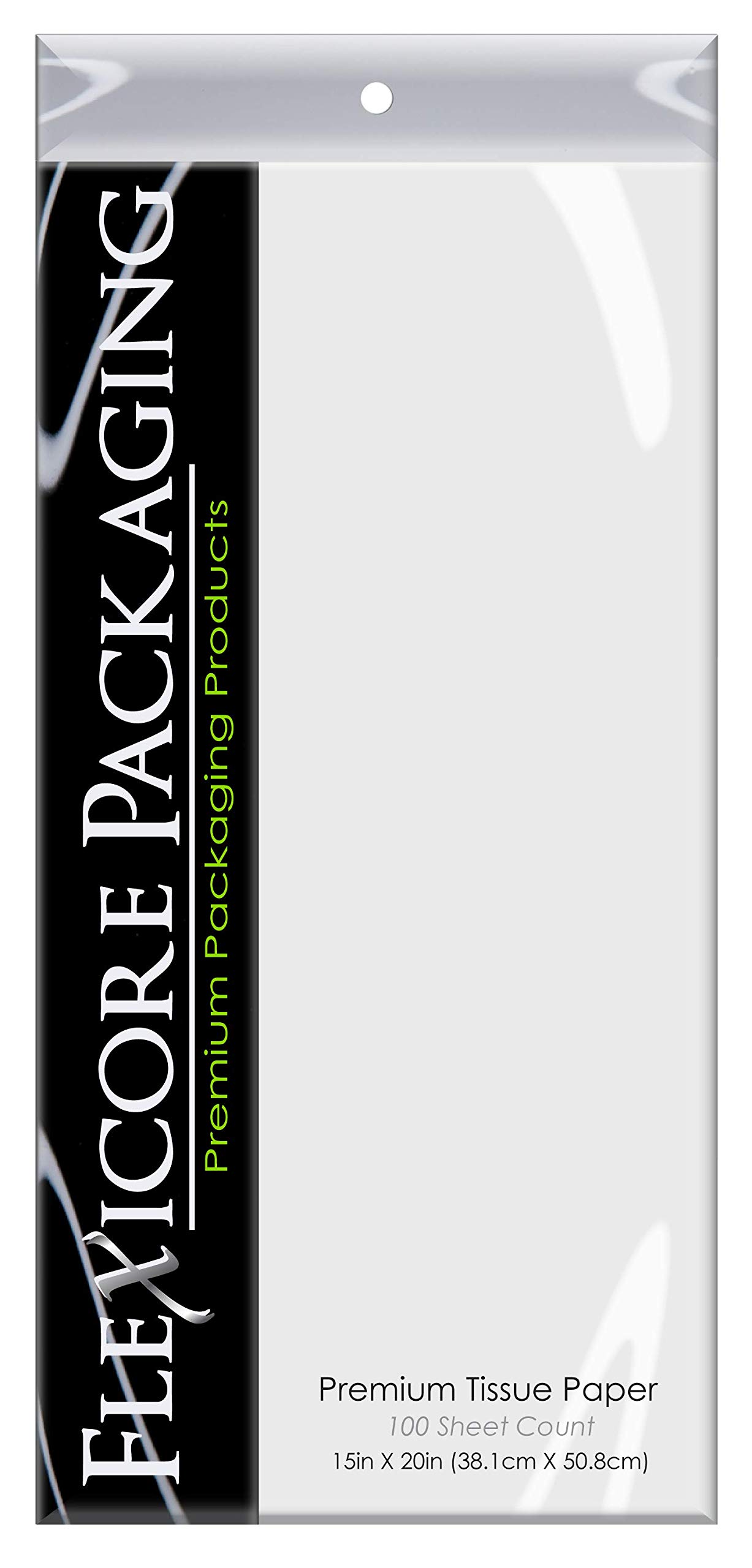 Flexicore Packaging | Gift Wrap Tissue Paper | Size: 15x20 | Acid Free (White, 100 Sheets)