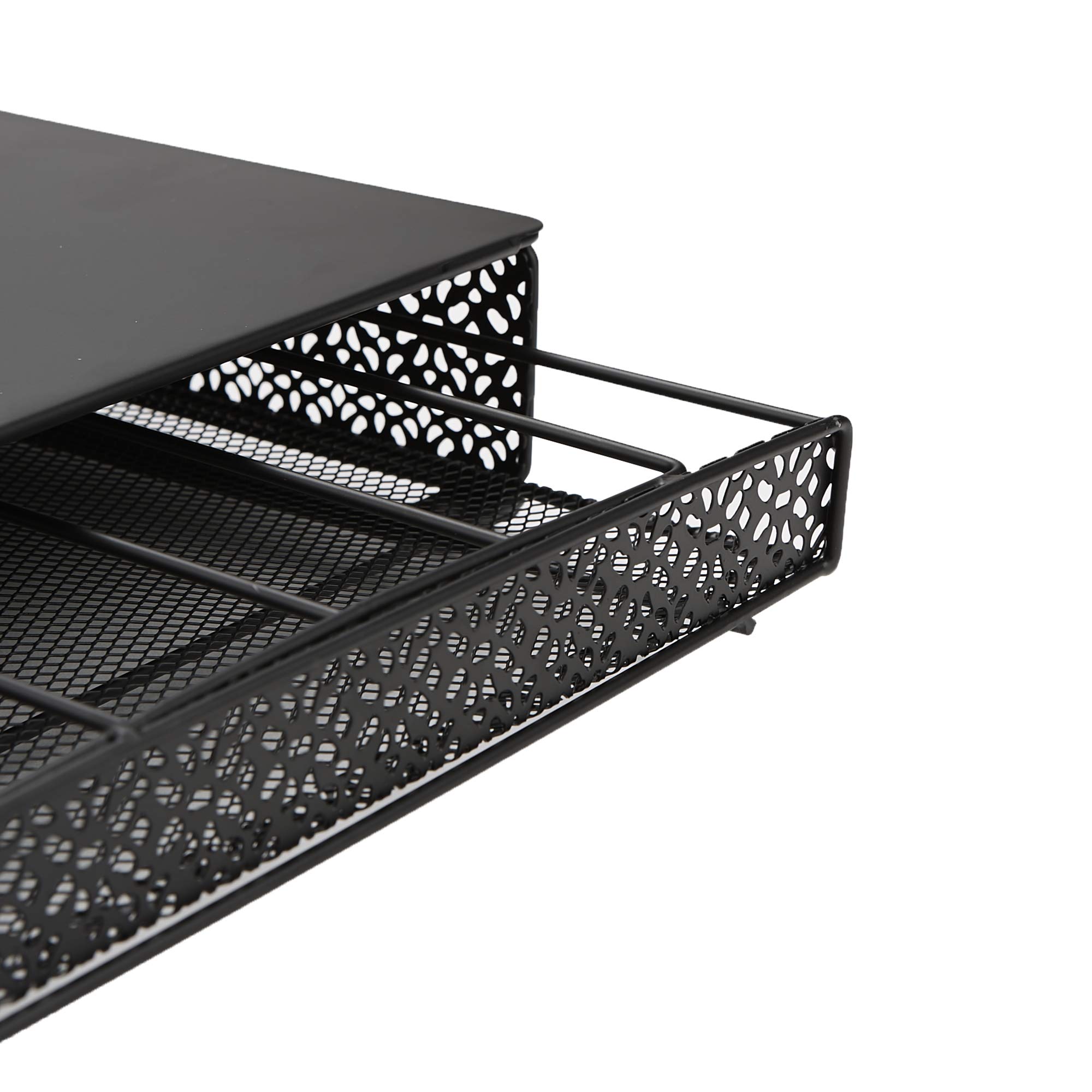Mind Reader Storage Drawer Coffee Pod Holder, 36 Capacity, Black