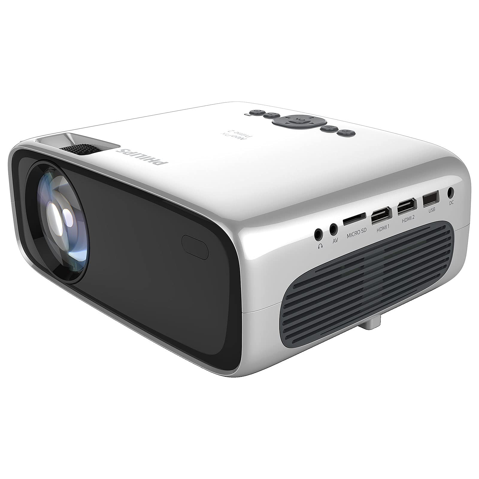 Philips NeoPix Prime 2, True HD Projector with Apps and Built-in Media Player