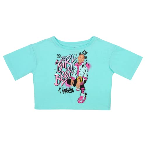 Nickelodeon That Girl Lay Lay Short Sleeve Tee and Tanktop 2-Pack for Girls, Lay Lay Girls T-Shirt and Tanktop 2-Pack Bundle (Aqua/White, 6/6X)