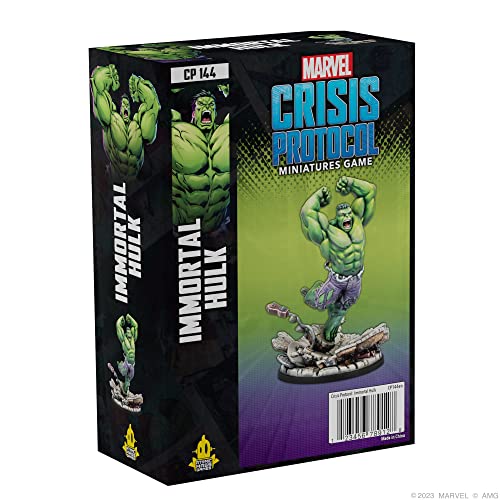 Atomic Mass Games Marvel: Crisis Protocol Immortal Hulk Character Pack - Unleash The Eternal Smash! Tabletop Superhero Game, Ages 14+, 2 Players, 90 Minute Playtime, Made