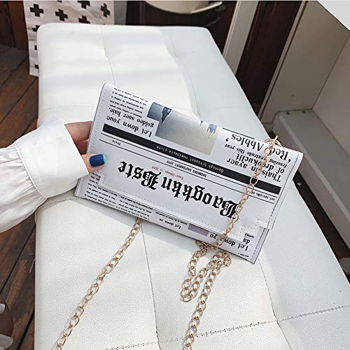 KIAR White purse Evening Bag Novelty Clutch Envelope CrossBody Bag for women, Small