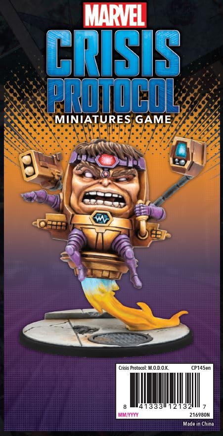 Atomic Mass Games Marvel: Crisis Protocol M.O.D.O.K. Scientist Supreme Character Pack - Unleash Sinister Genius! Tabletop Superhero Game, Ages 14+, 2 Players, 90 Minute Playtime, Made