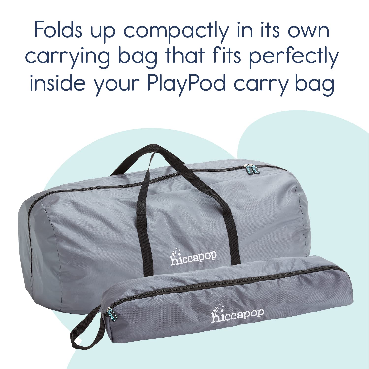 hiccapop PlayPod Portable Playpen Canopy [Dome Shade Only] | Reflective Dome with 3 Side Panels Provides Full Sun Protection at Any Time of The Day | Designed Exclusively for The hiccapop 53” Playpen