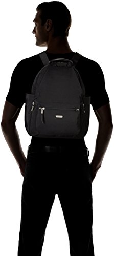 Baggallini womens New Classic Heritage With Rfid Phone Wristlet All Day Backpack, Black, One Size US