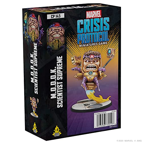 Atomic Mass Games Marvel: Crisis Protocol M.O.D.O.K. Scientist Supreme Character Pack - Unleash Sinister Genius! Tabletop Superhero Game, Ages 14+, 2 Players, 90 Minute Playtime, Made