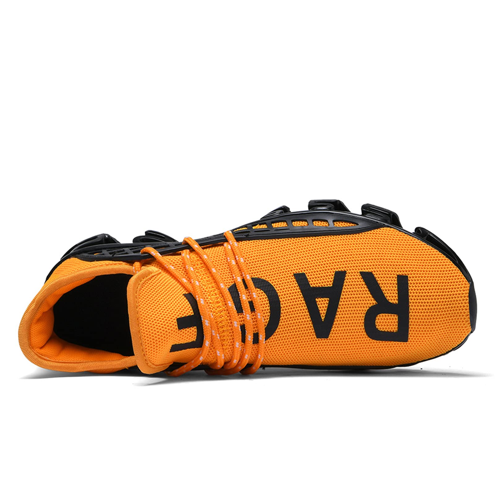 XIANV Men Trail Running Shoes Breathable Sport Athletic Tennis Walking Shoes (Yellow, Numeric_10)