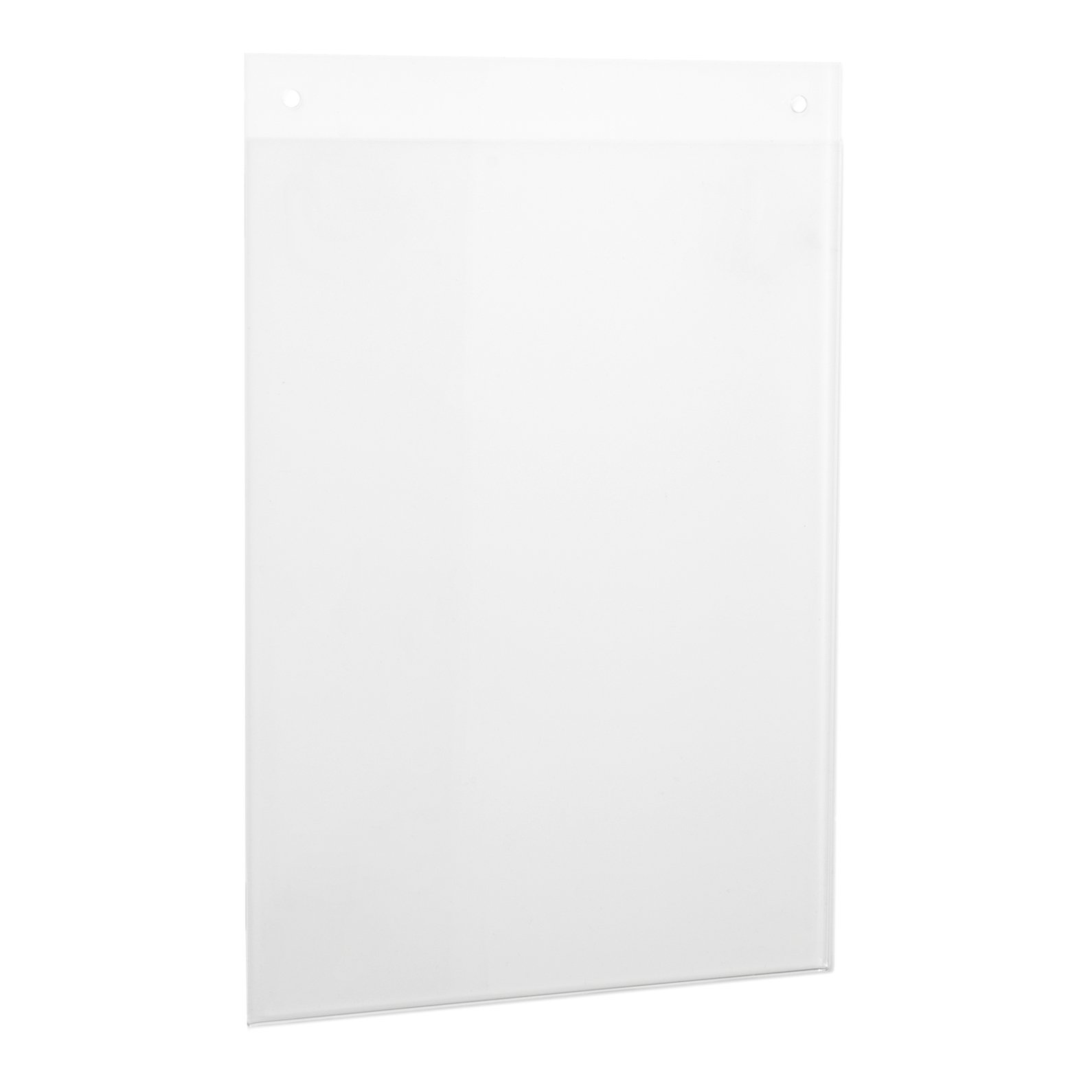 VITAdisplays DIN A4 Poster Holder, Poster Holder as Advertising Display Hanging in Portrait Format with Holes Made of Original Plexiglas as a Transparent Information Sign