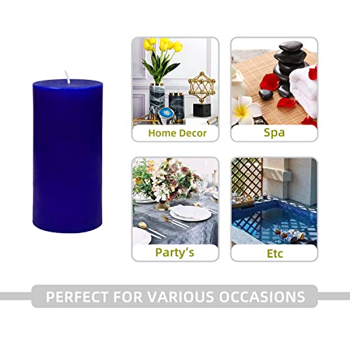 Zest Candle CPZ-088 Candle, Blue Size: 3" Diameter x 6" H
