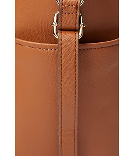 Tommy Hilfiger Beth II Convertible Satchel Saffiano PVC Cognac One Size