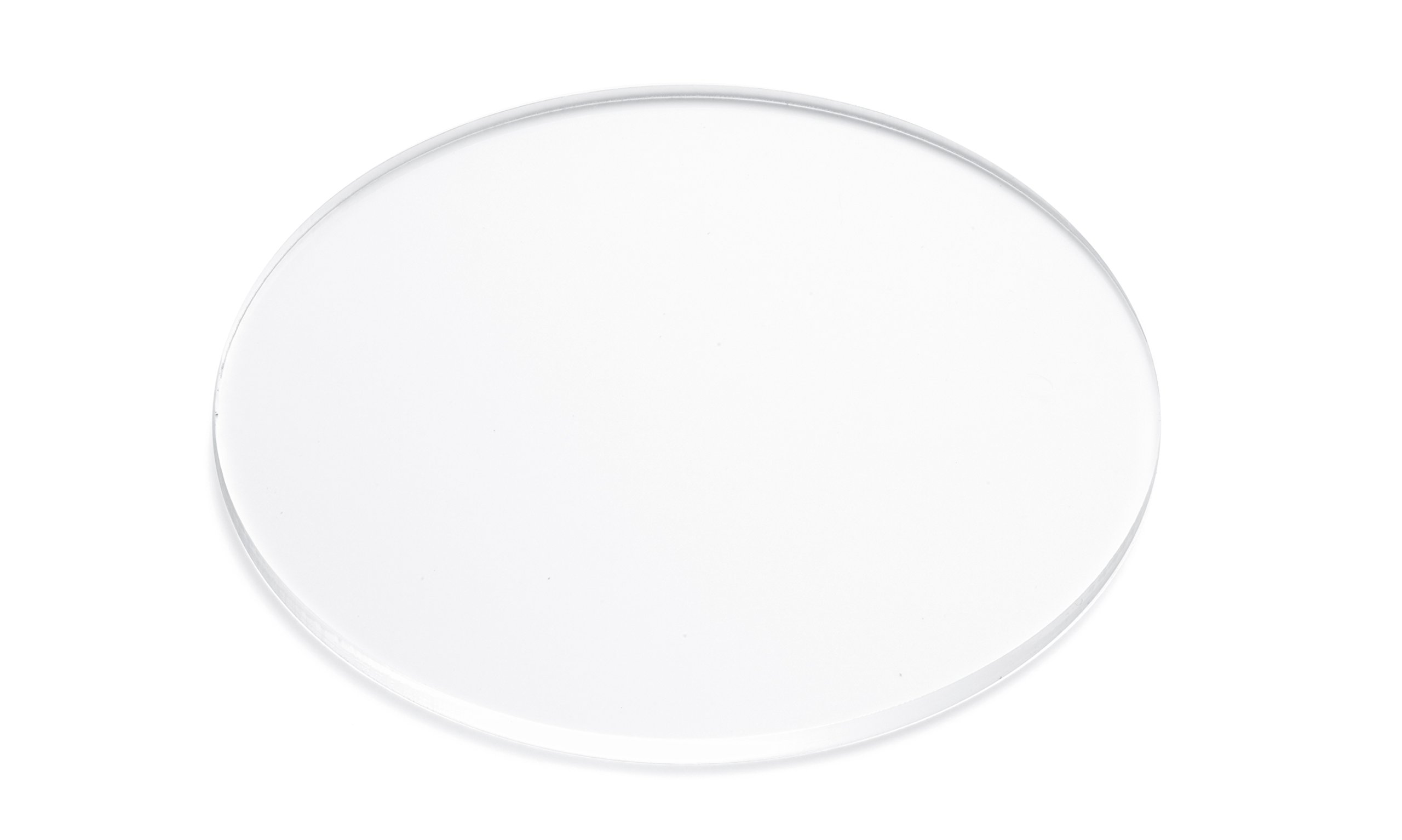 Falken Design Acrylic Plexiglas Lucite Disc Circle, 9", Clear