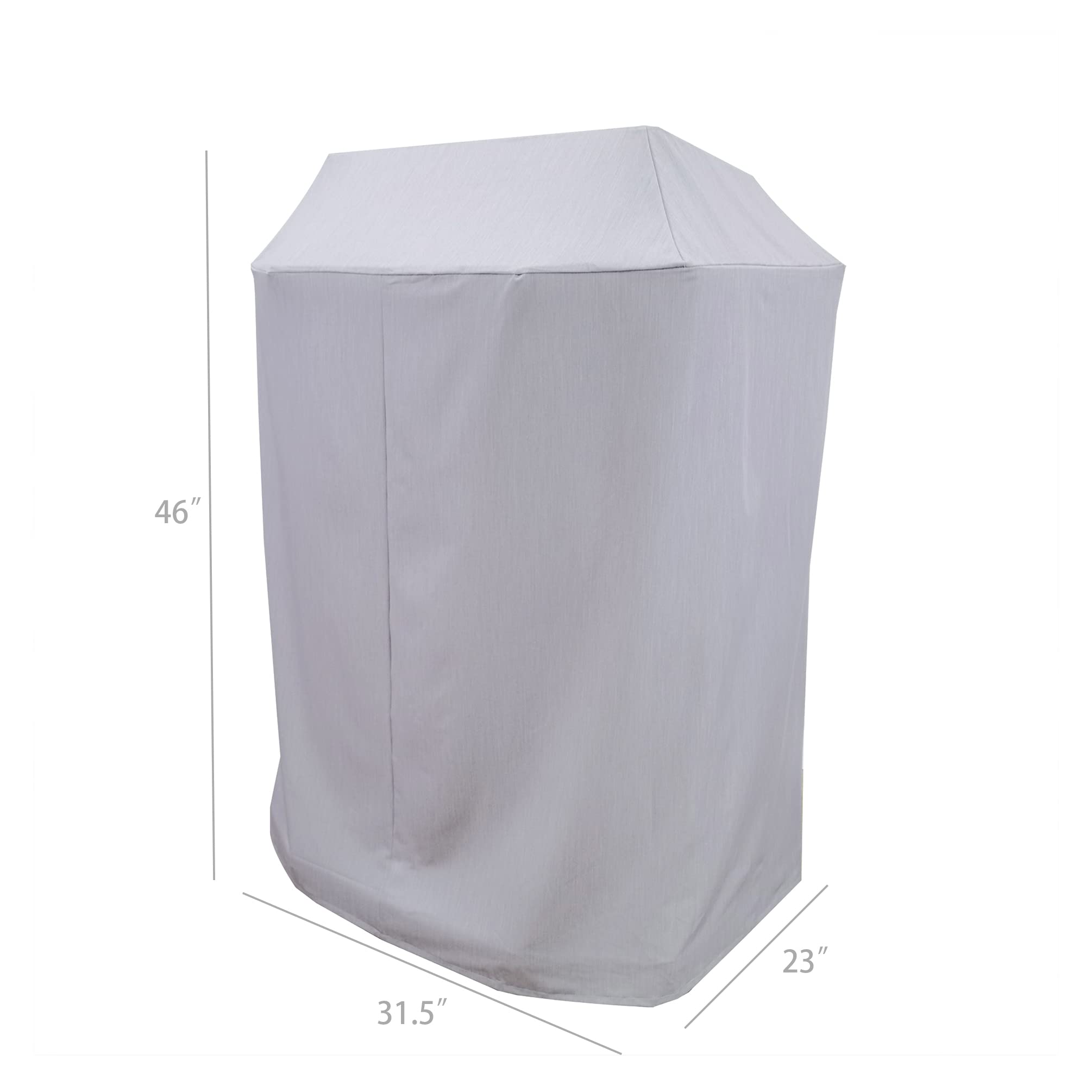 FixtureDisplays® Podium Protective Cover Pulpit Cover Lectern Padded Cover, Gray 7 oz Poly Blend Fabric, 31.5" Wide X 46" Tall X 23" Deep 1803-10-2D