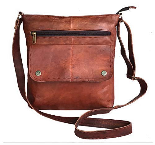 Leather Crossbody Bag for Unisex
