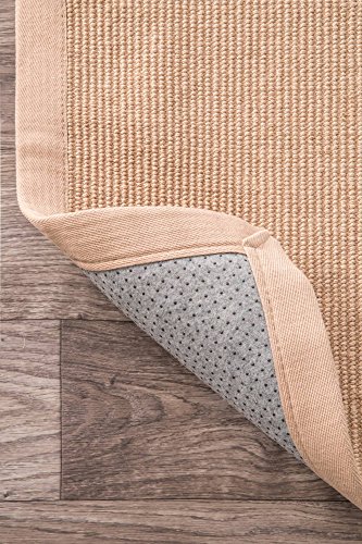 nuLOOM Laurel Machine Woven Jute Area Rug, 3' x 5', Beige