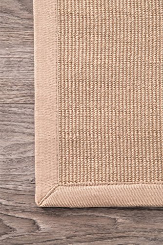 nuLOOM Laurel Machine Woven Jute Area Rug, 3' x 5', Beige