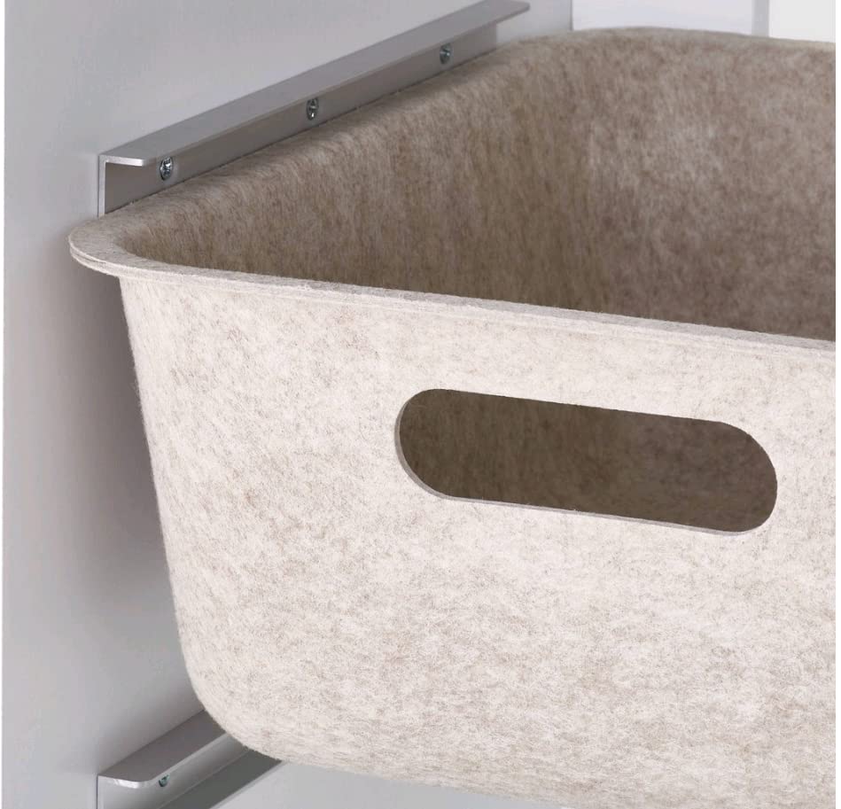 Triple Opening Sliding Bin Cube White - Brightroom