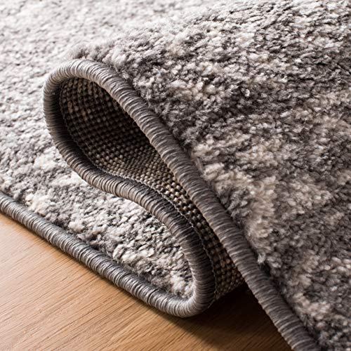 SAFAVIEH Tulum Collection 2' x 8' Dark Grey/Ivory TUL263F Moroccan Boho Distressed Non-Shedding Living Room Entryway Foyer Hallway Bedroom Runner Rug