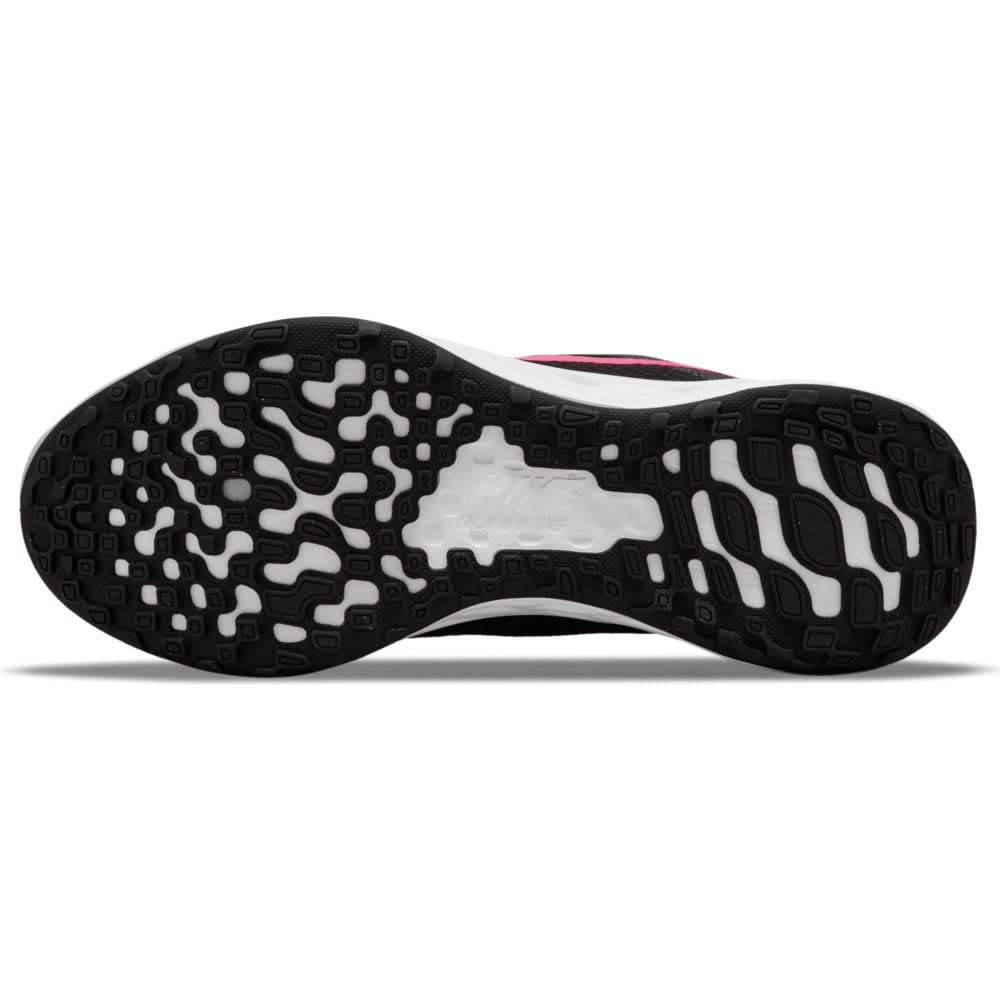 NIKE Women's Race Running Shoe, Black Hyper Pink Iron Grey, 6.5