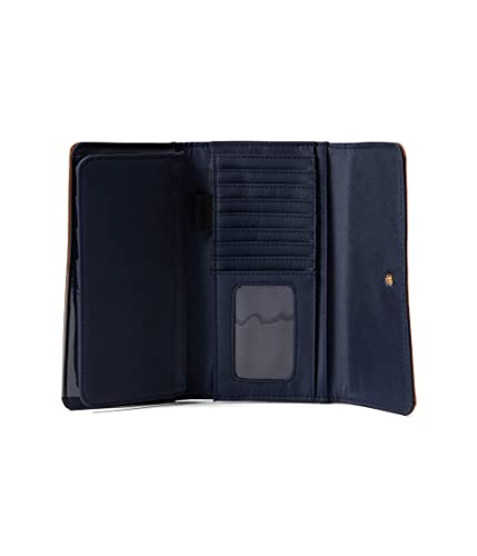 Tommy Hilfiger Beth II Flap Continental Wallet Saffiano PVC Cognac One Size
