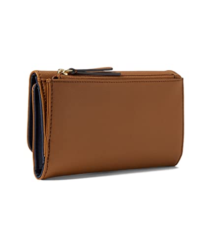 Tommy Hilfiger Beth II Flap Continental Wallet Saffiano PVC Cognac One Size