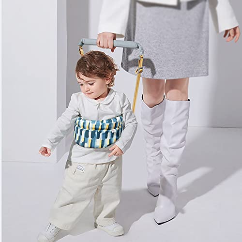 Handheld Baby Walker,Safe Toddler Walking Assistant Helper Kid Walking Child Harnesses Learning Assistant Belt Gray