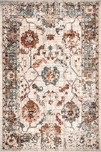 nuLOOM Cecil Vintage Floral Area Rug, 6' 7" x 9', Beige
