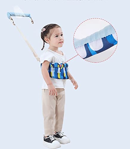 Handheld Baby Walker,Safe Toddler Walking Assistant Helper Kid Walking Child Harnesses Learning Assistant Belt Gray