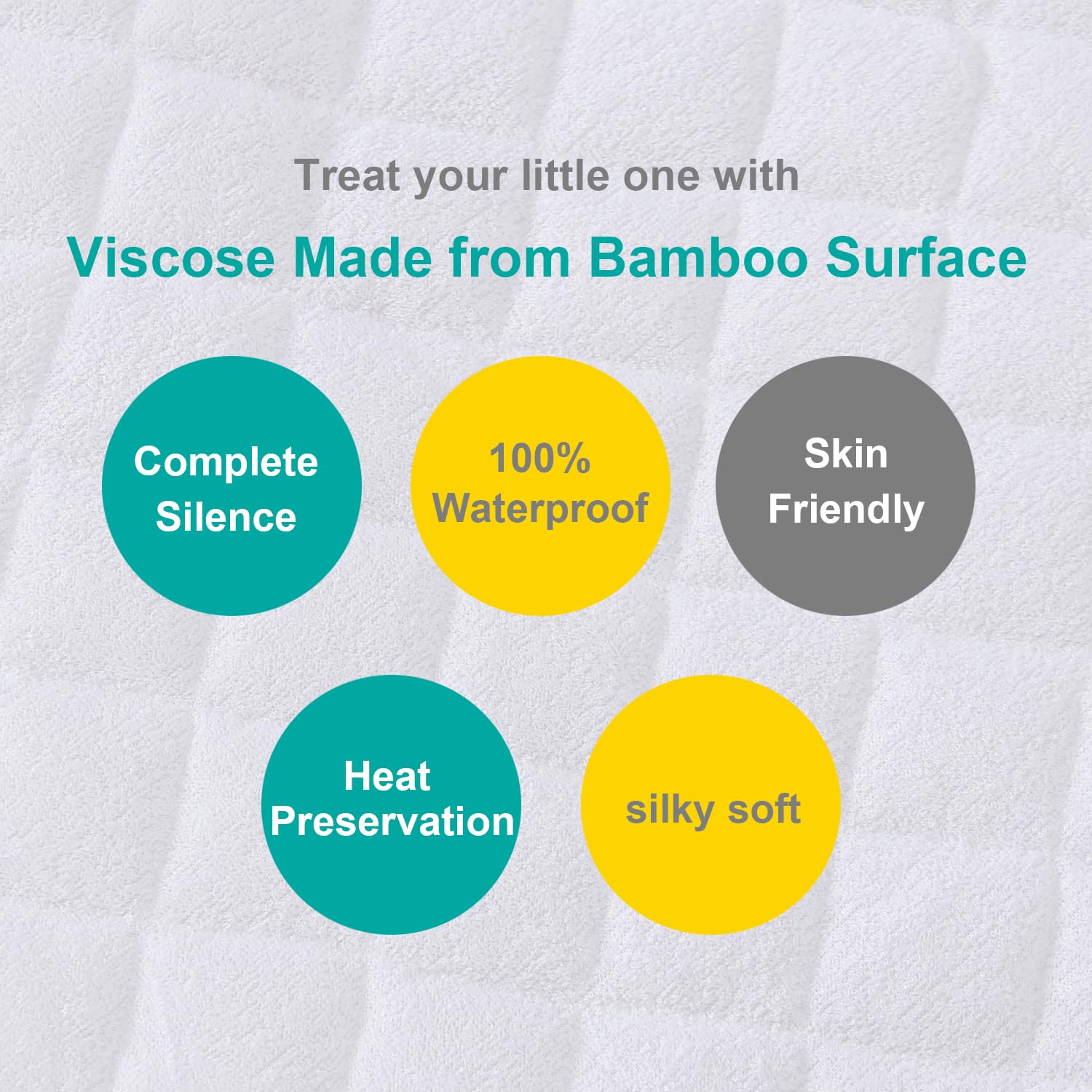 Waterproof Bassinet Mattress Pad Cover Fit for Graco Pack 'n-Play Dome LX Bassinet (not playard), 2 Pack, Ultra Soft Viscose Made from Bamboo Terry Surface, Breathable and Easy Care