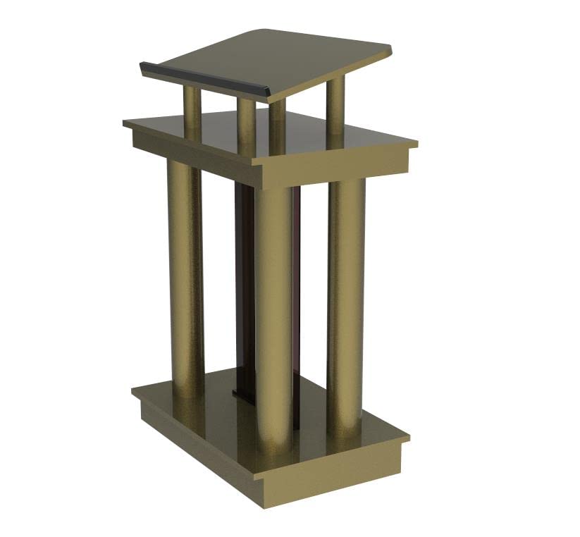 FixtureDisplays® Deluxe Podium Floor Standing Lectern Church Pulpit w/Elevated Reading Surface 14315-CLASSIC