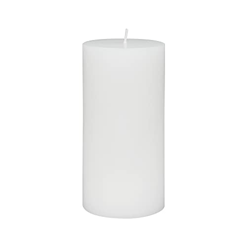 Zest Candle Pillar Candle, 3 by 6-Inch, White
