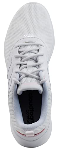 adidas Women's QT Racer 2.0 Running Shoe White/White/Clear Pink 8 M US