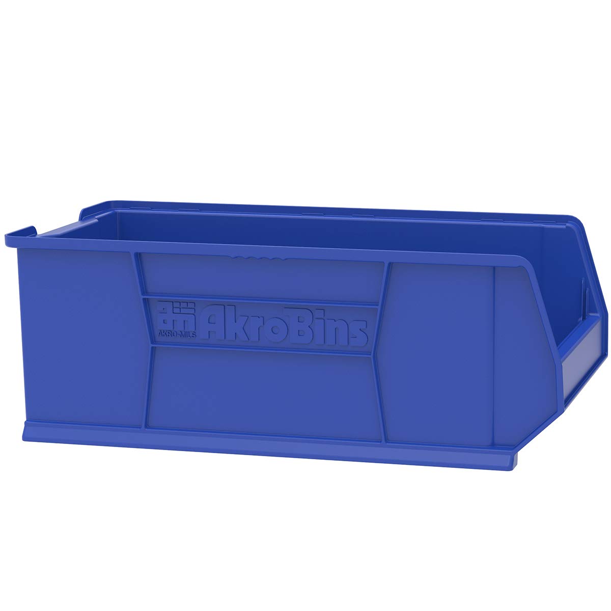 Akro-Mils 30293 Super-Size AkroBin Heavy Duty Stackable Storage Bin Plastic Container, (30-Inch L x 16-Inch W x 11-Inch H), Blue, (1-Pack)