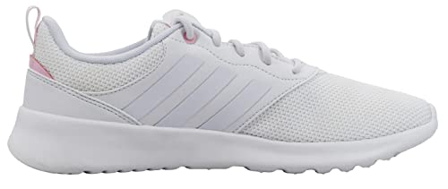 adidas Women's QT Racer 2.0 Running Shoe White/White/Clear Pink 8 M US
