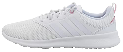 adidas Women's QT Racer 2.0 Running Shoe White/White/Clear Pink 8 M US