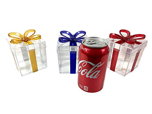 Cappy's Cool Crafts Clear Plastic Gift Box with Hard Plexiglas (Red)