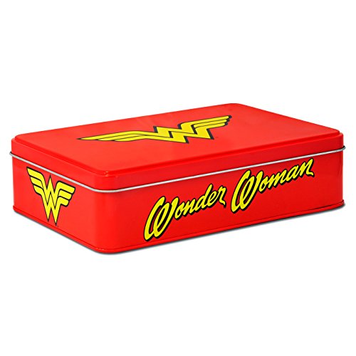 Wonder Woman 6395349010 Tin Metal, Red, 21 X 5.5 X 15 cm