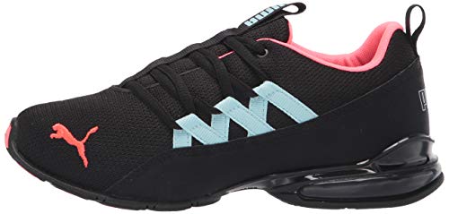 PUMA Womens Riaze Prowl Cross Trainer, PUMA Womens Black-Ignite Pink-Aquamarine, 7