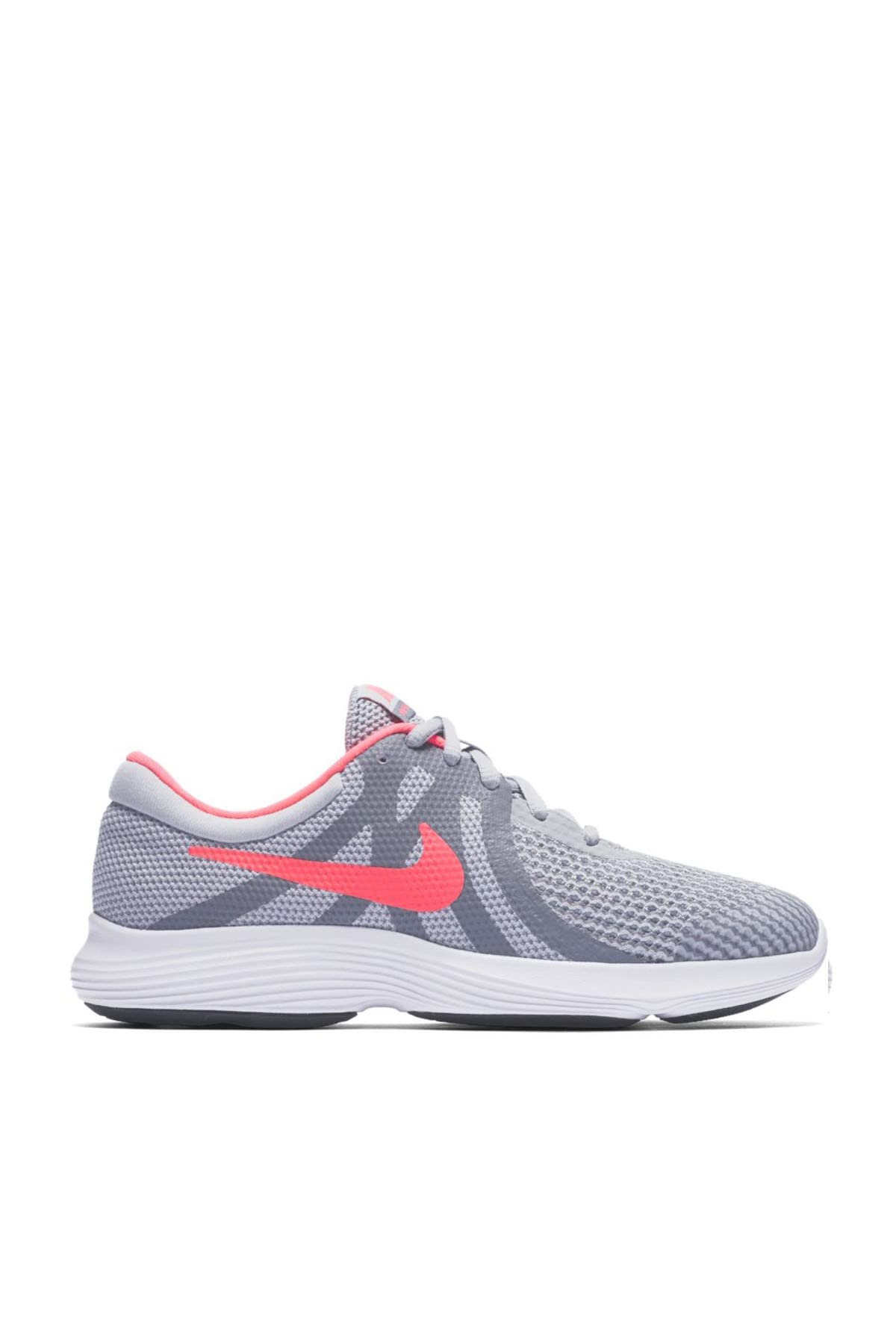 Nike Unisex-Child Revolution 4 (GS) Running Shoe, Wolf Grey/Racer Pink-Cool Grey-White, 6 M US Big Kid