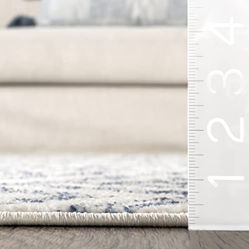 nuLOOM Rosanne Transitional Striped Area Rug, 6' 7" x 9', Blue