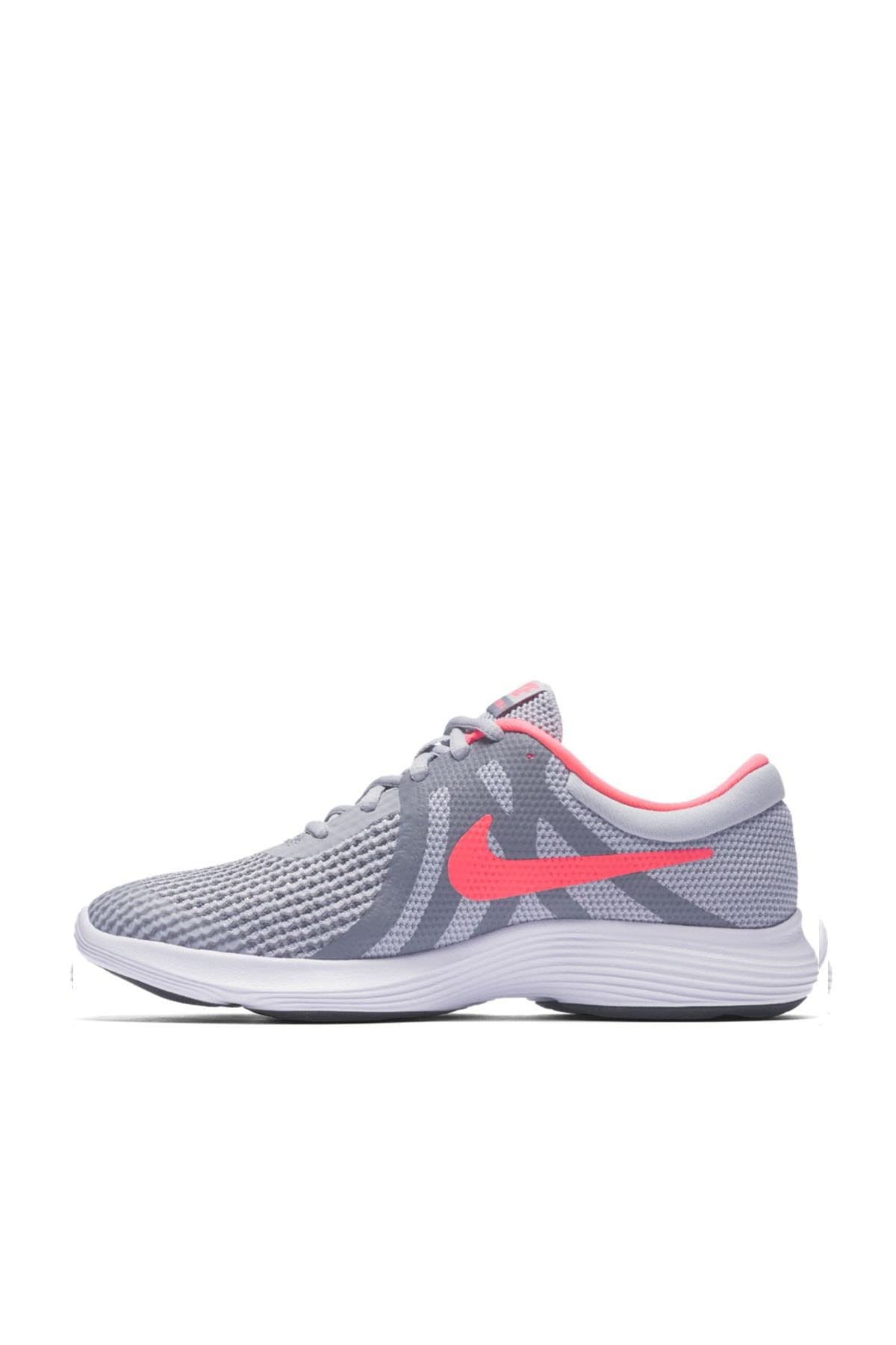 Nike Unisex-Child Revolution 4 (GS) Running Shoe, Wolf Grey/Racer Pink-Cool Grey-White, 6 M US Big Kid