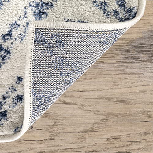 nuLOOM Rosanne Transitional Striped Area Rug, 6' 7" x 9', Blue