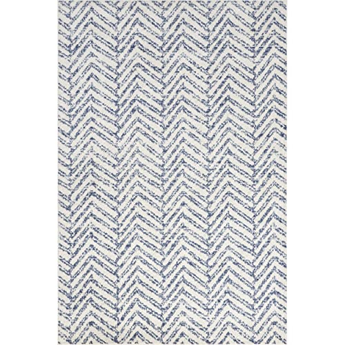 nuLOOM Rosanne Transitional Striped Area Rug, 6' 7" x 9', Blue