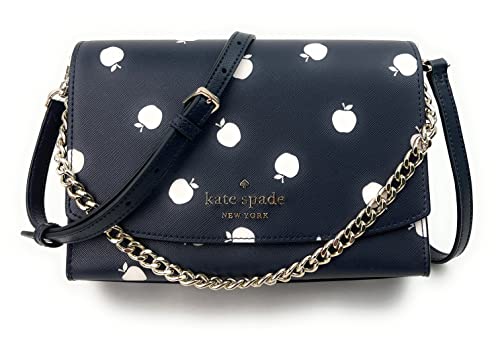 Kate Spade Carson Saffiano Leather Convertible Crossbody Bag (Blazer Blue