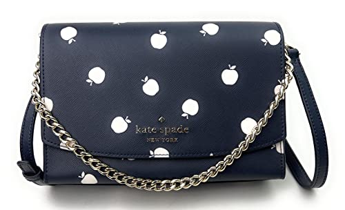 Kate Spade Carson Saffiano Leather Convertible Crossbody Bag (Blazer Blue